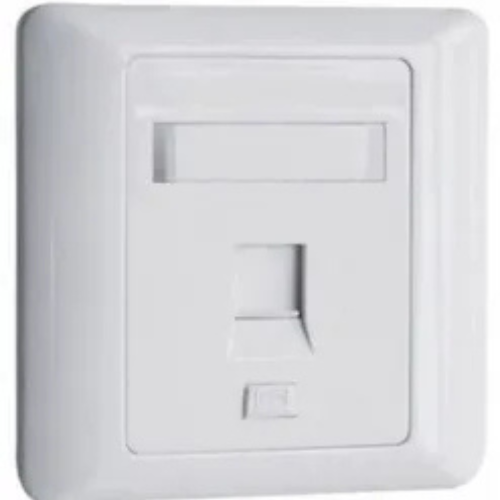 Single CAT 6 Network Faceplate - Alynet solutions